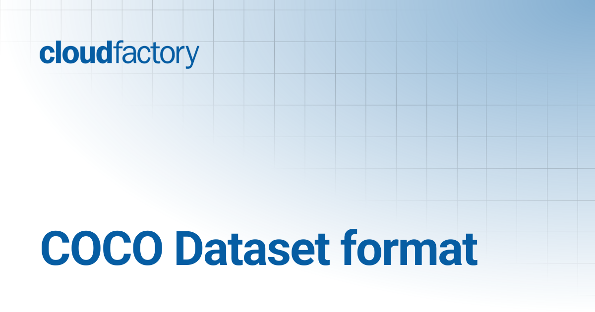 COCO Dataset format | AI Data Platform Docs