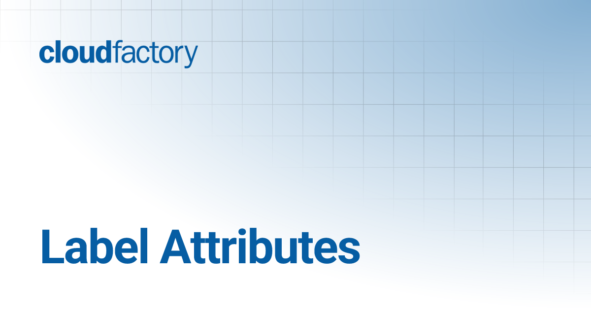 Label Attributes | AI Data Platform Docs
