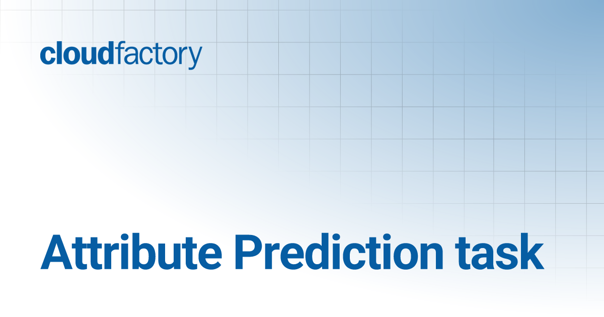 Attribute Prediction task | AI Data Platform Docs